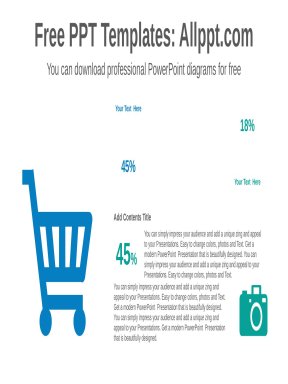 ( mẫu powerpoint ) shopping cart powerpoint diagram
