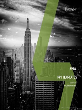 ( mẫu powerpoint ) new york city skyline powerpoint templates standard