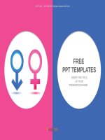 ( mẫu powerpoint ) male and female icons education PPT templates standard