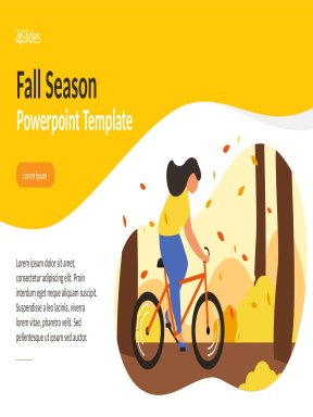 (Mẫu powerpoint) fall (season) ppt template 10 slides playful