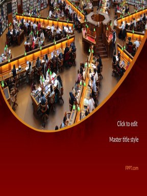 (Mẫu powerpoint) library template 4x3