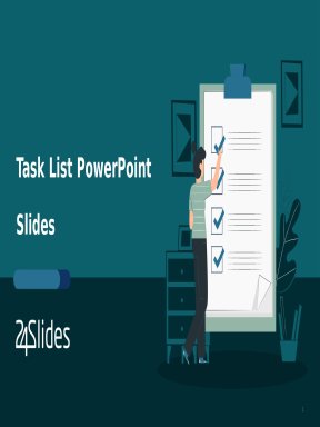(Mẫu powerpoint) task list slides playful