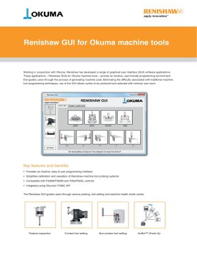 H 4016 8200 01 a renishaw GUI for okuma machine tools low res