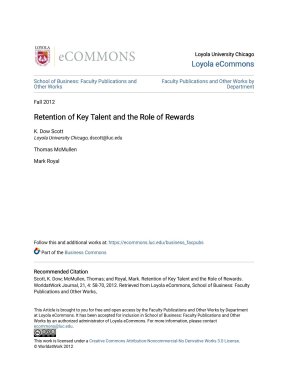 Retention of Key Talent and the Role of Rewards