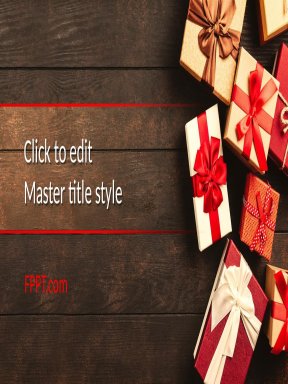 (Mẫu powerpoint) gifts template 16x9