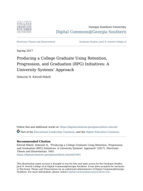 Producing a College Graduate Using Retention Progression and Gr