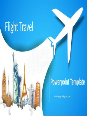 (Mẫu PowerPoint) Flight Travel Powerpoint Template