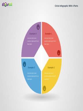 (Mẫu PowerPoint) 4-parts-circle-infographics-PowerPoint