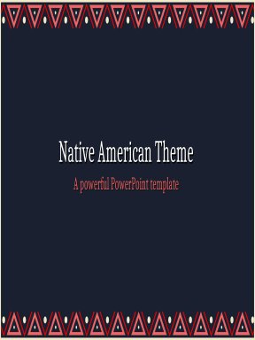 (Mẫu PowerPoint) Native-American-Theme