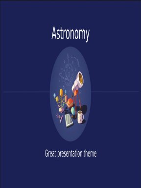 (Mẫu PowerPoint) Astronomy-Theme