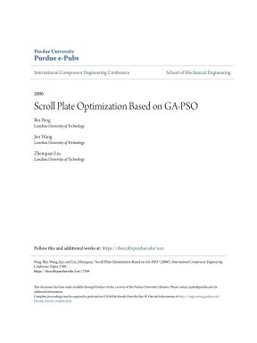 Scroll Plate Optimization Based on GA-PSO