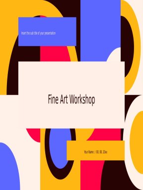 (Mẫu powerpoint) fine arts workshop