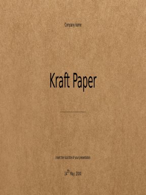 (Mẫu powerpoint) kraft paper