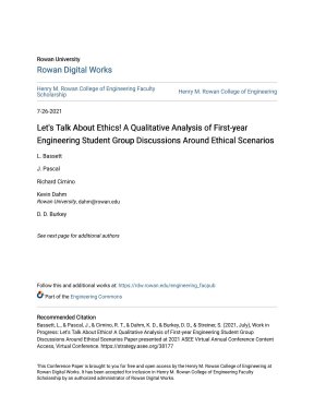 Lets Talk About Ethics! A Qualitative Analysis of First-year Eng