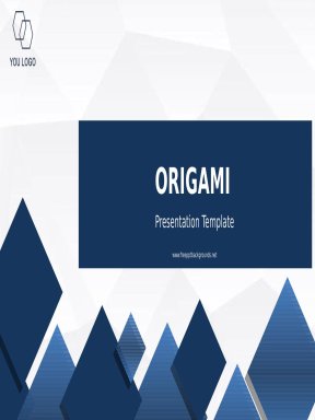 (Mẫu powerpoint) origami presentation template