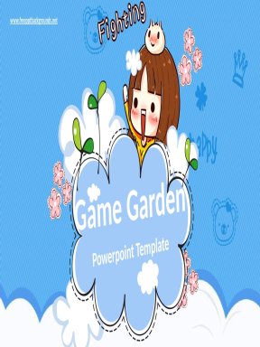 (Mẫu powerpoint) game garden powerpoint template