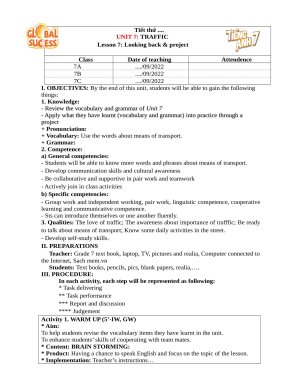 Unit 7 lesson 7 looking back project