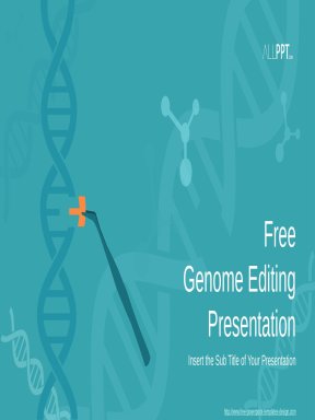 (Mẫu powerpoint) genome editing medical powerpoint templates