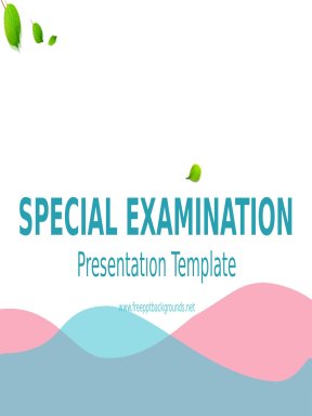 (Mẫu powerpoint) special examination powerpoint template