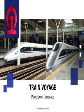 (Mẫu powerpoint) train voyage presentation template