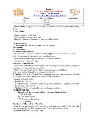 Unit 6 lesson 1 getting started