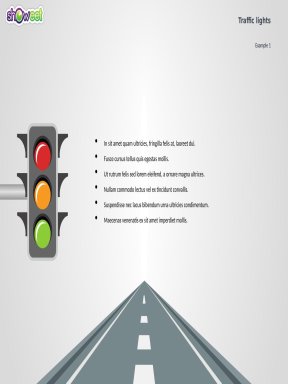 (Mẫu powerpoint) traffic lights charts powerpoint