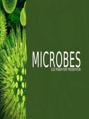 (Mẫu powerpoint) microbes power point presentation