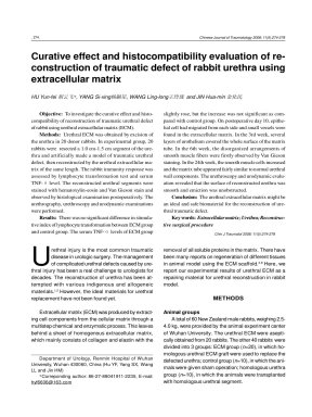 curative effect and histocompatibility evaluation of reconstruction of ...
