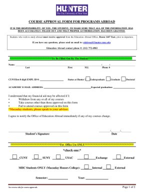 2019 Study Abroad Paper Permit NEW Fillable