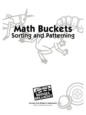 Math buckets sorting and patterning