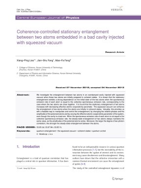 coherence controlled stationary entanglement between two atoms embedded ...