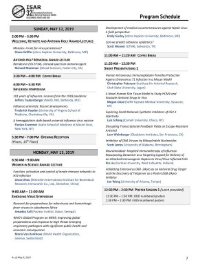 2019 ICAR Program Schedule FINAL