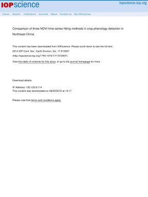 comparison of three ndvi time series fitting methods in crop phenology ...