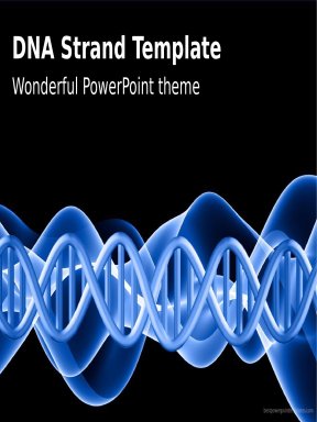 (Mẫu powerpoint) DNA strand powerpoint template