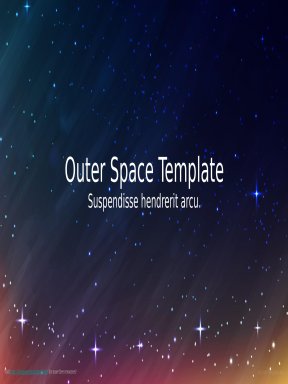 (Mẫu powerpoint) outer space powerpoint template