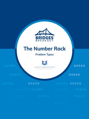 Bridges breakout the number rack problemtypes