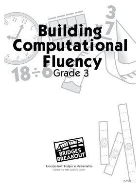 Building computational fluency, grade 3