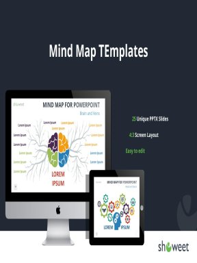 (Mẫu powerpoint) mind map templates showeet(standard)