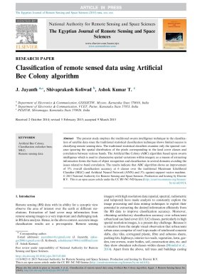 classification of remote sensed data using artificial bee colony algorithm