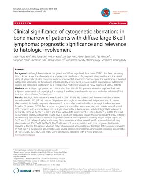 clinical significance of cytogenetic aberrations in bone marrow of ...