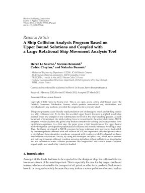 a ship collision analysis program based on upper bound solutions and coupled with a large ...