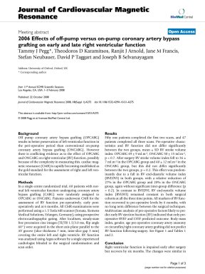 2006 effects of off pump versus on pump coronary artery bypass grafting ...