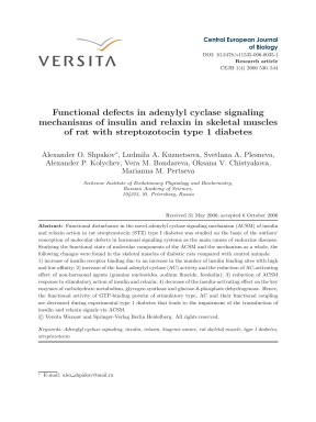 functional defects in adenylyl cyclase signaling mechanisms of insulin ...