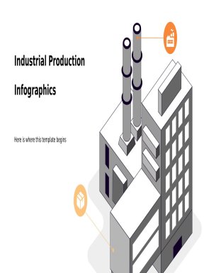 Industrial production infographics by slidesgo