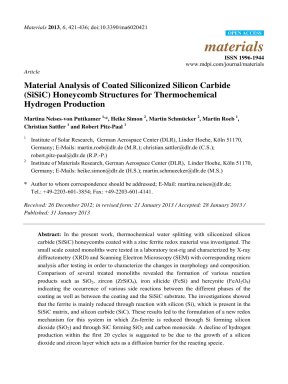 material analysis of coated siliconized silicon carbide sisic honeycomb ...