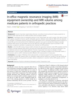 in office magnetic resonance imaging mri equipment ownership and mri ...