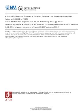 A Unified Pythagorean Theorem in Euclidean, Spherical, and Hyperbolic ...