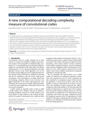 a new computational decoding complexity measure of convolutional codes - Tài liệu text
