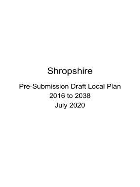 Appendix 1. Pre-Submission Draft Local Plan