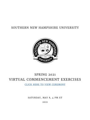 Commencement Program Book Spring 2021 Campus